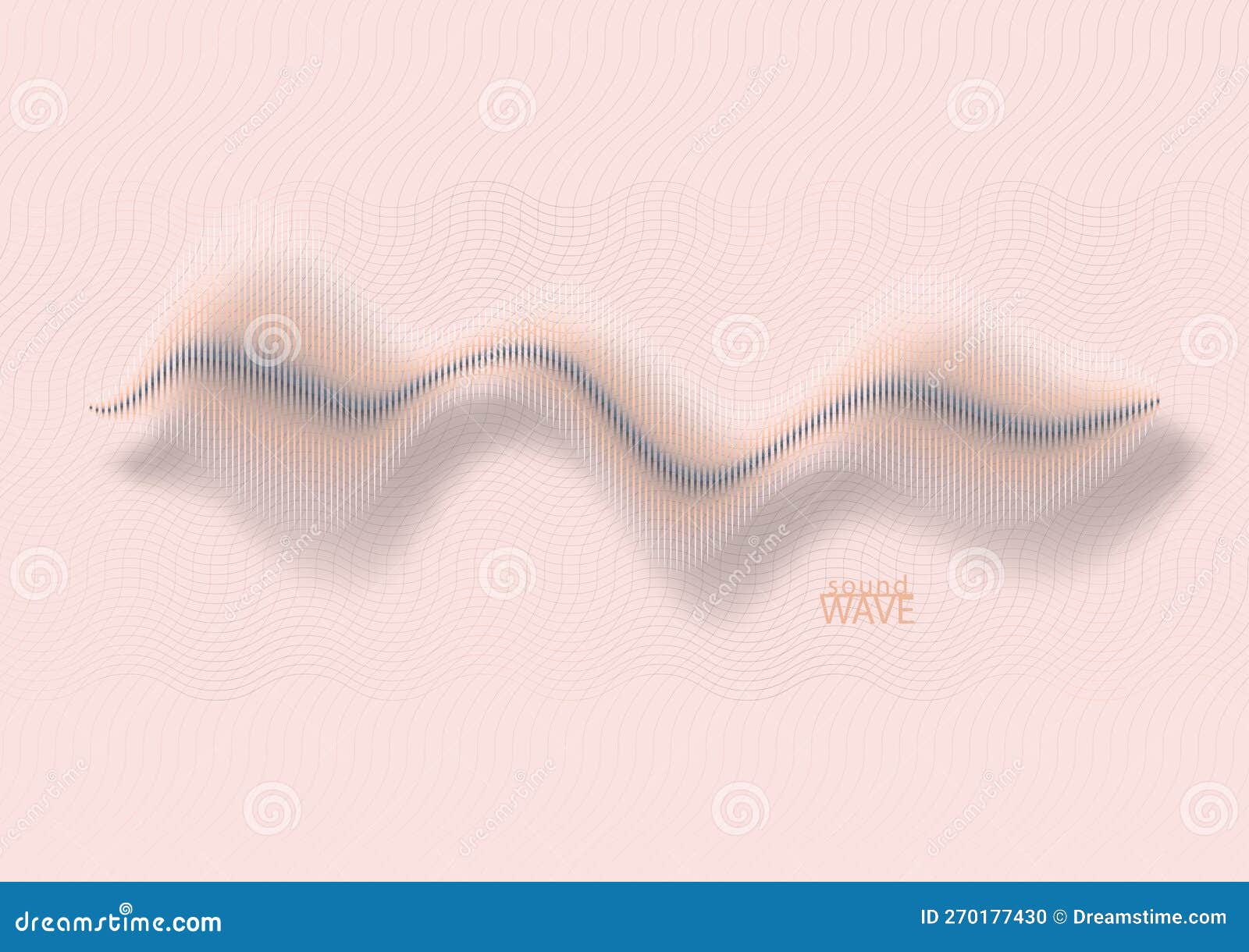 Artistic Soundwave Lines of Colored Gradient, Abstract Background ...