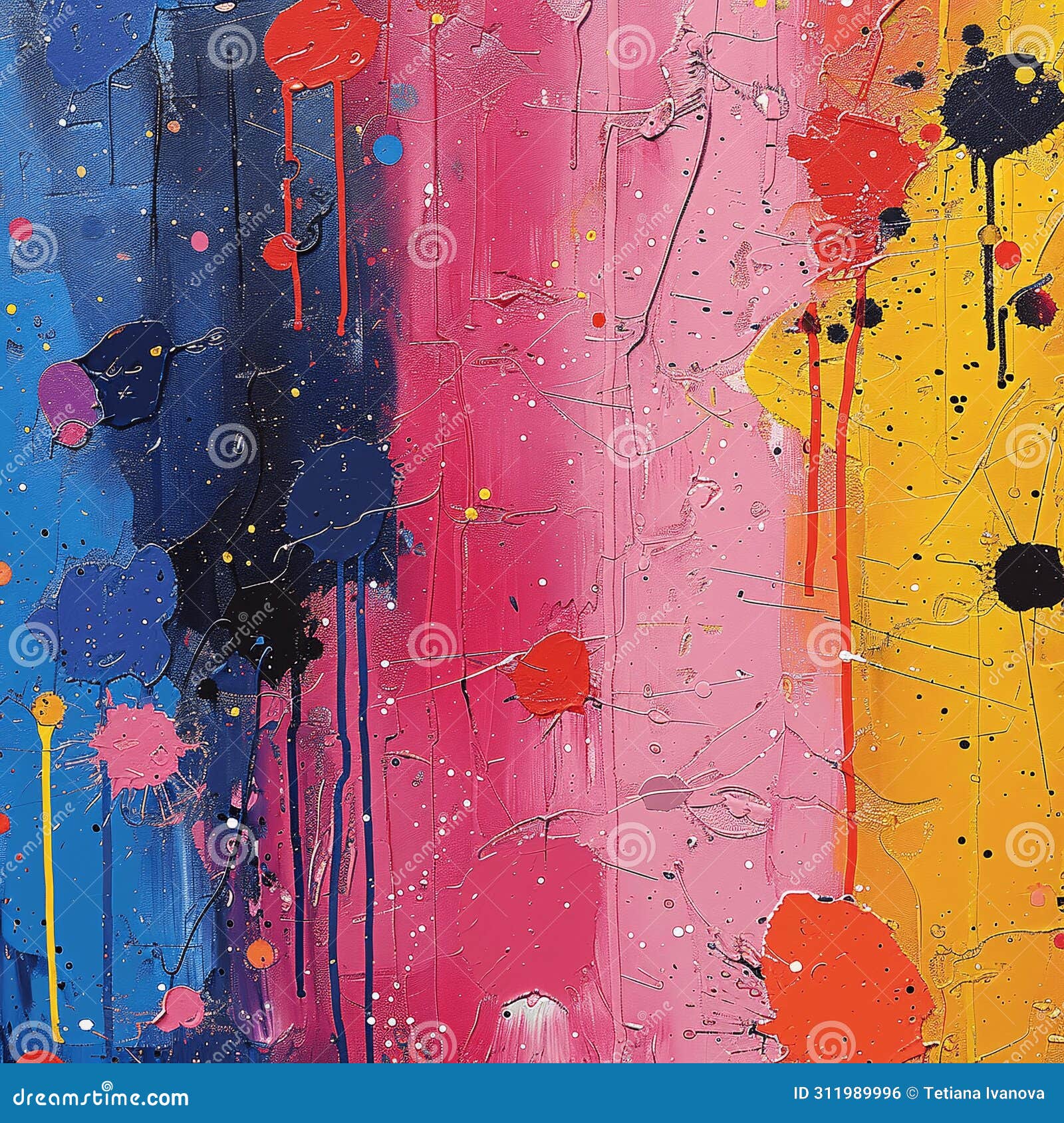 Artistic Splatter Mix Elevating Magazine Visuals. Stock Illustration ...