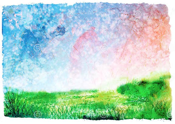 Artistic spring background stock illustration. Illustration of creative ...