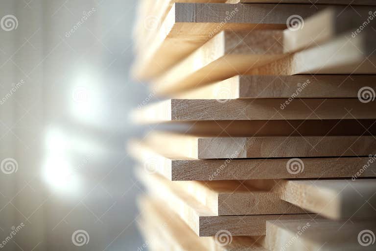 Artistic Stacked Cladding Boards Display Stock Illustration ...