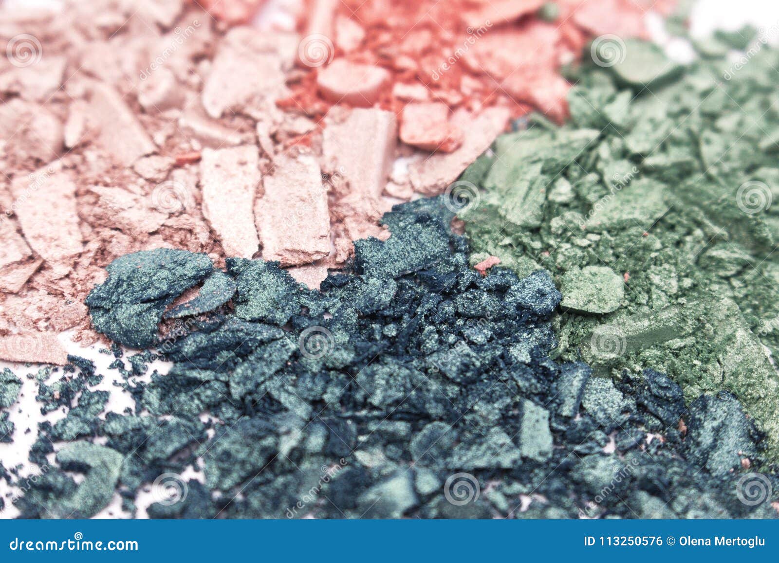 Colorful Powder Eye Shadow Texture on White Background Stock Photo ...