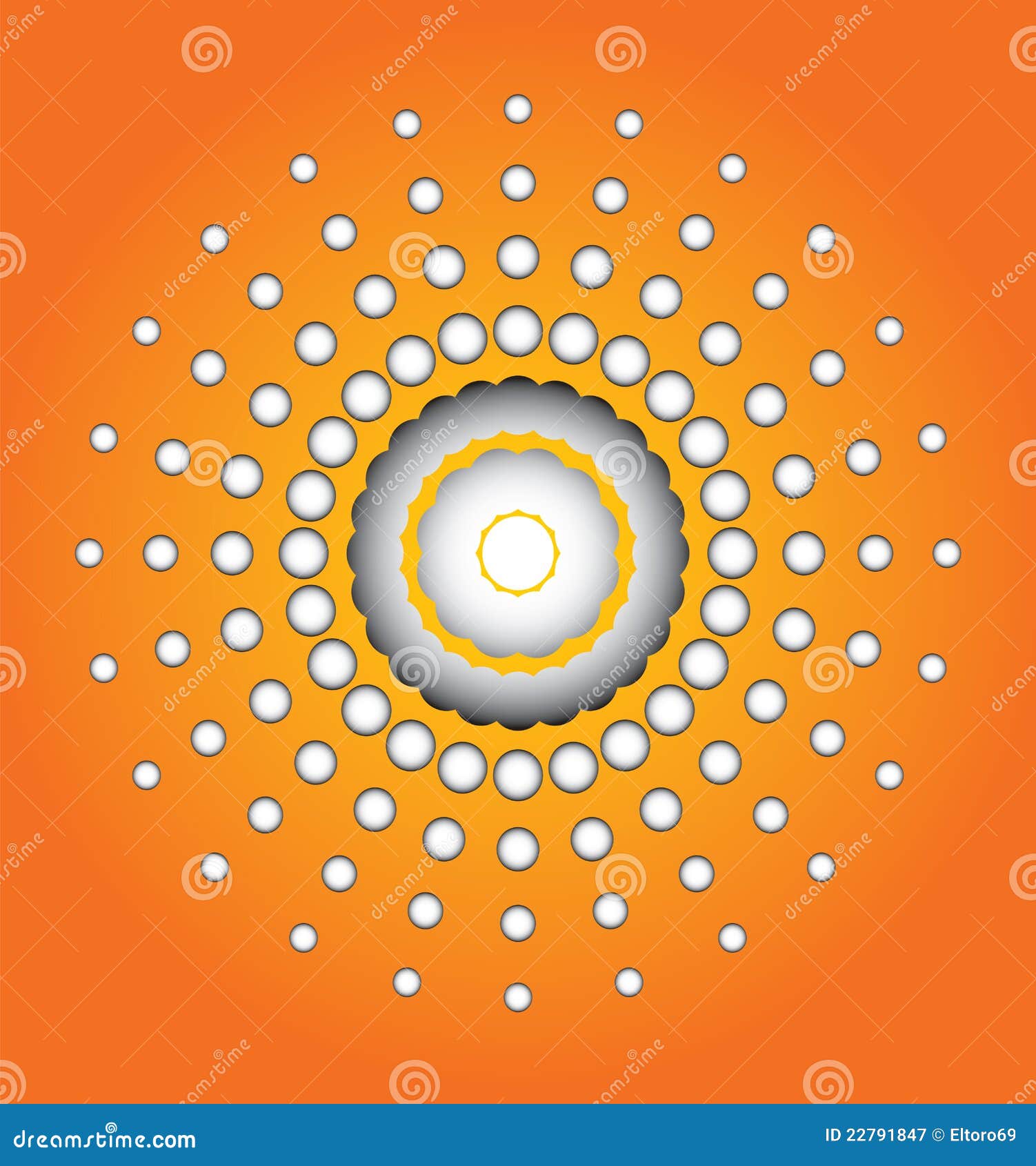 Artistic sun illustration stock vector. Illustration of symbol - 22791847
