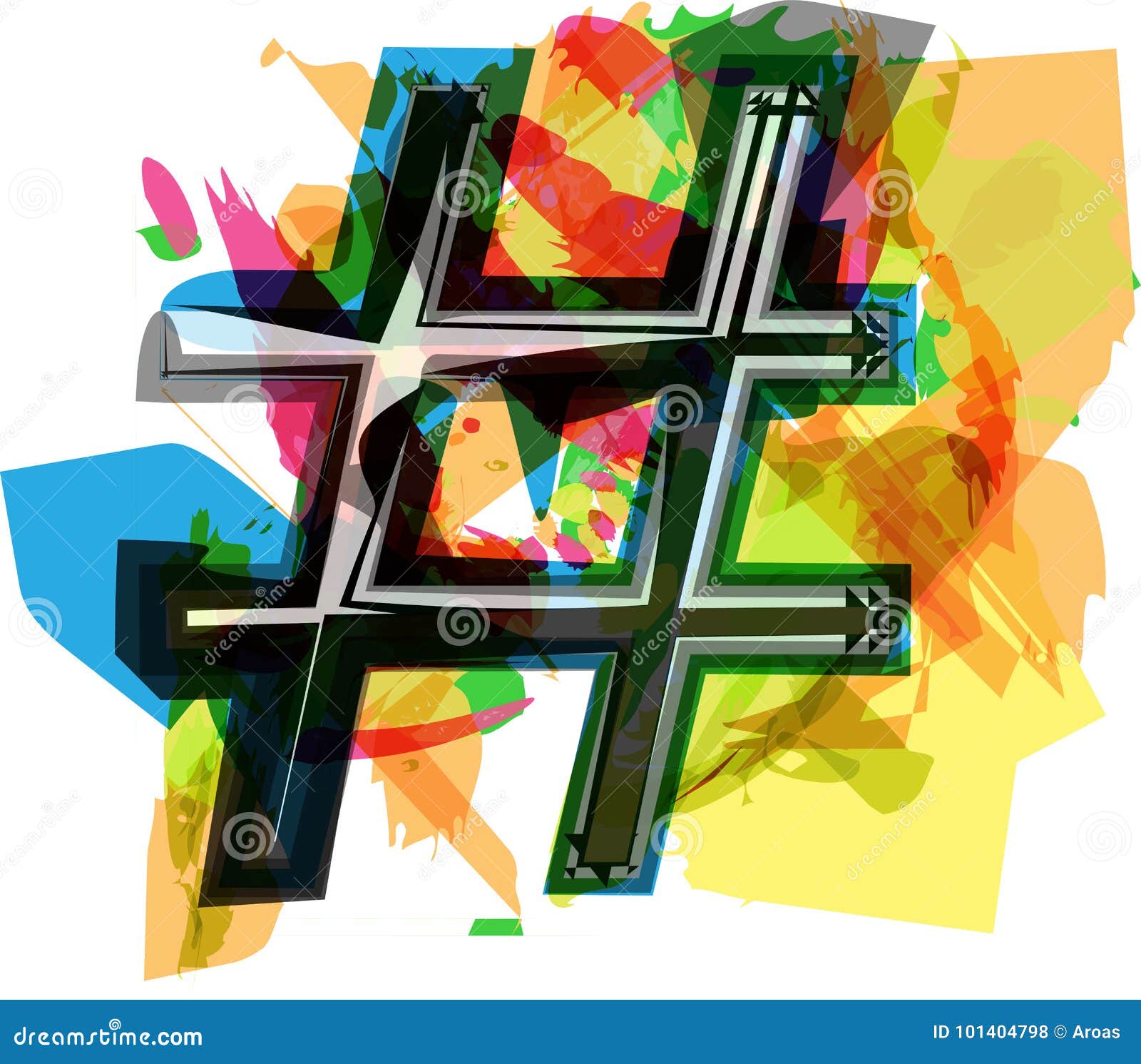 Artistic Symbol stock vector. Illustration of doodle - 101404798