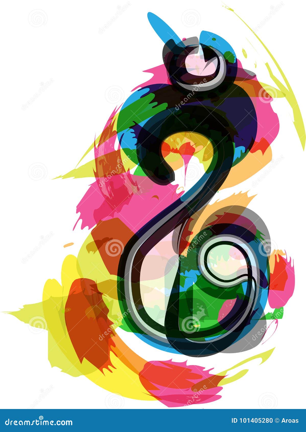 Artistic Symbol stock vector. Illustration of punctuation - 101405280