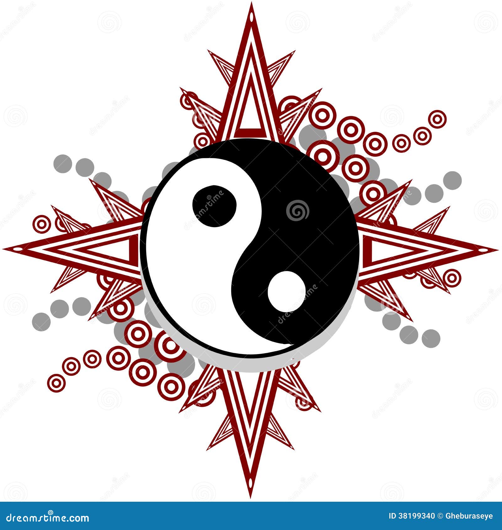Artistic Tao with Fantasy Isolated Stock Vector - Illustration of ...