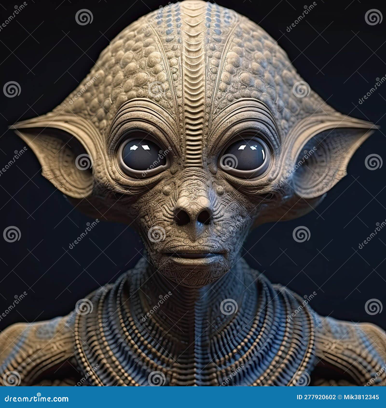 Artistic and Technological Concept of Alien Wallpaper. Stock ...