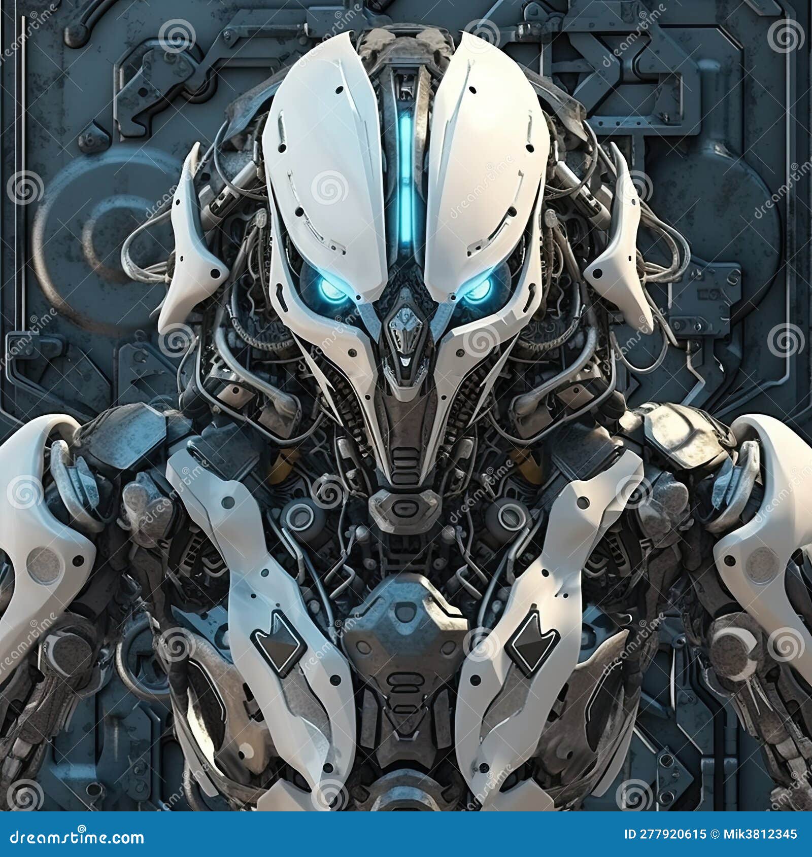 Artistic and Technological Concept of Alien Wallpaper. Stock ...