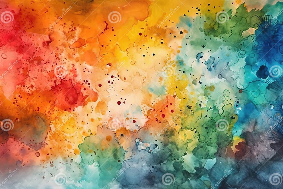 Artistic Textured Watercolor Background Wall Art with Generative AI ...
