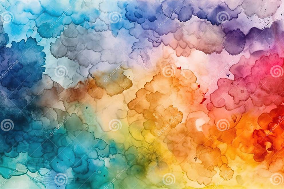 Artistic Textured Watercolor Background Wall Art with Generative AI ...