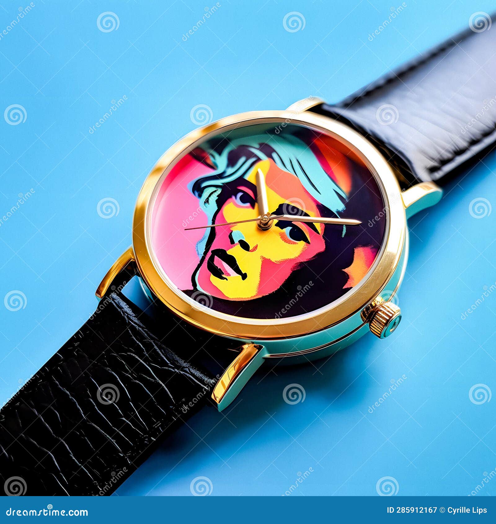 Artistic Timepiece: AI-Generated Watch Masterpiece Stock Illustration ...