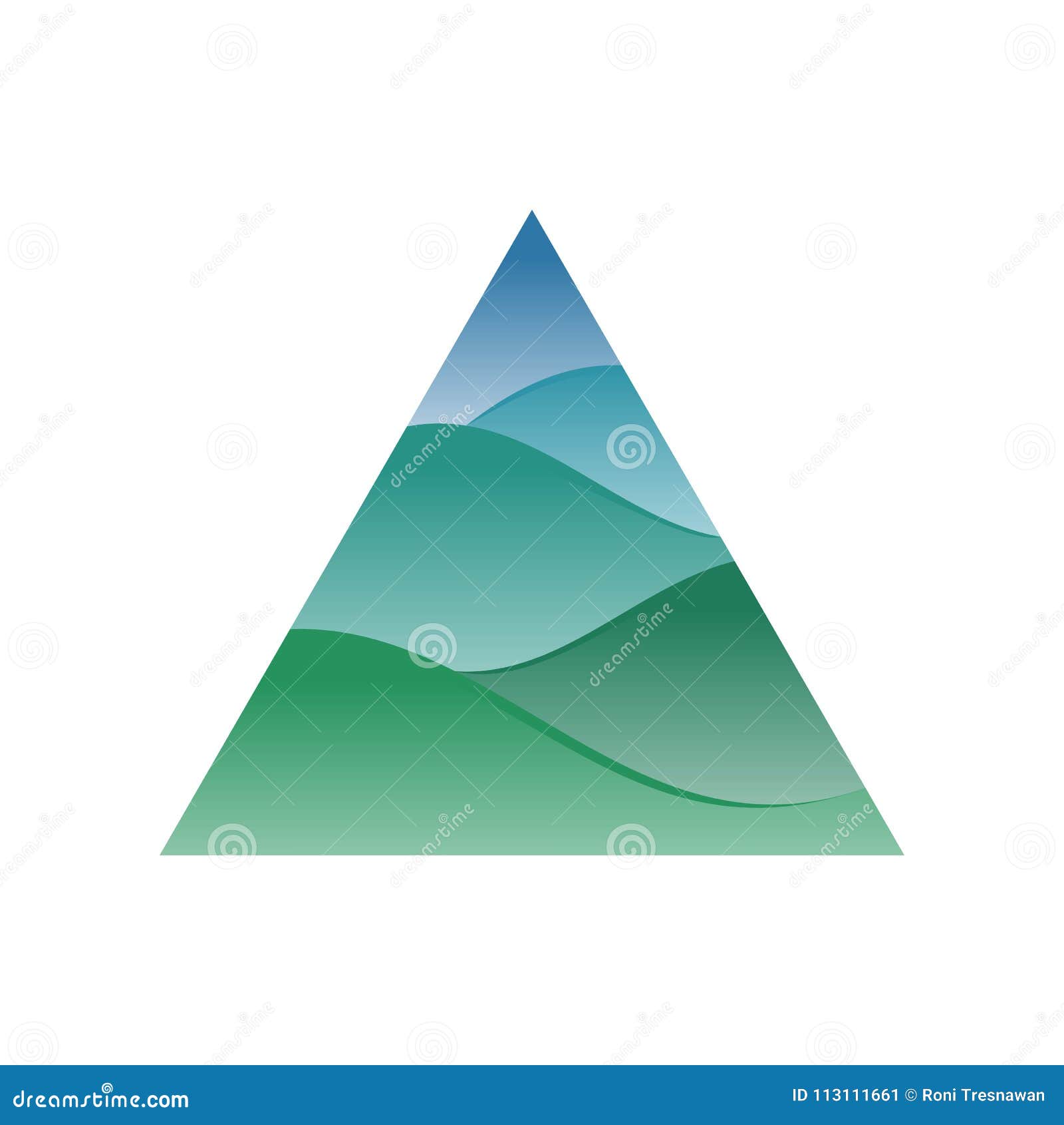Artistic Triangle Hills Symbol Logo Design Stock Vector - Illustration ...