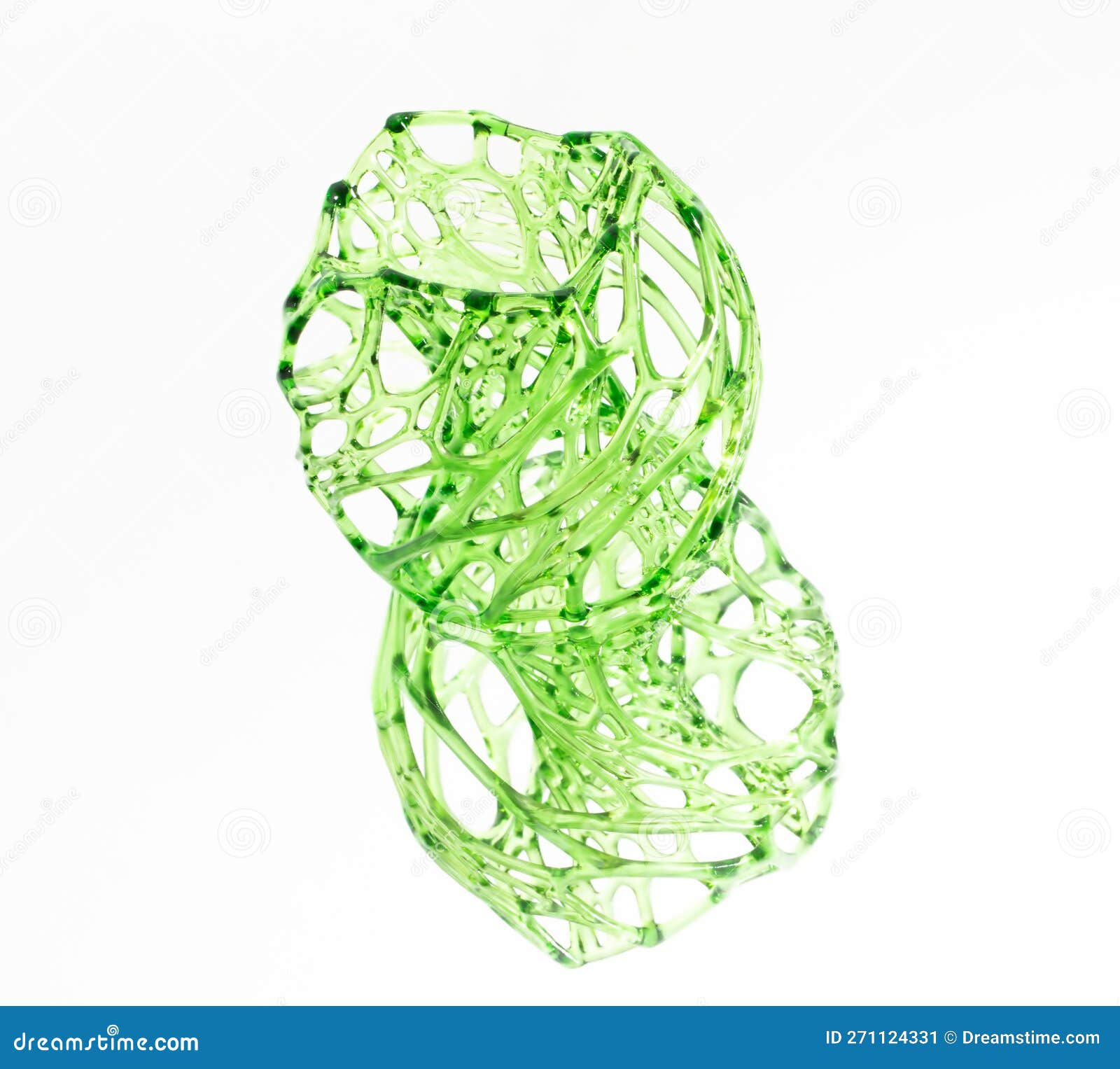 Artistic Vase Printed on 3D Printers Using SLA Technology. Isolated on ...