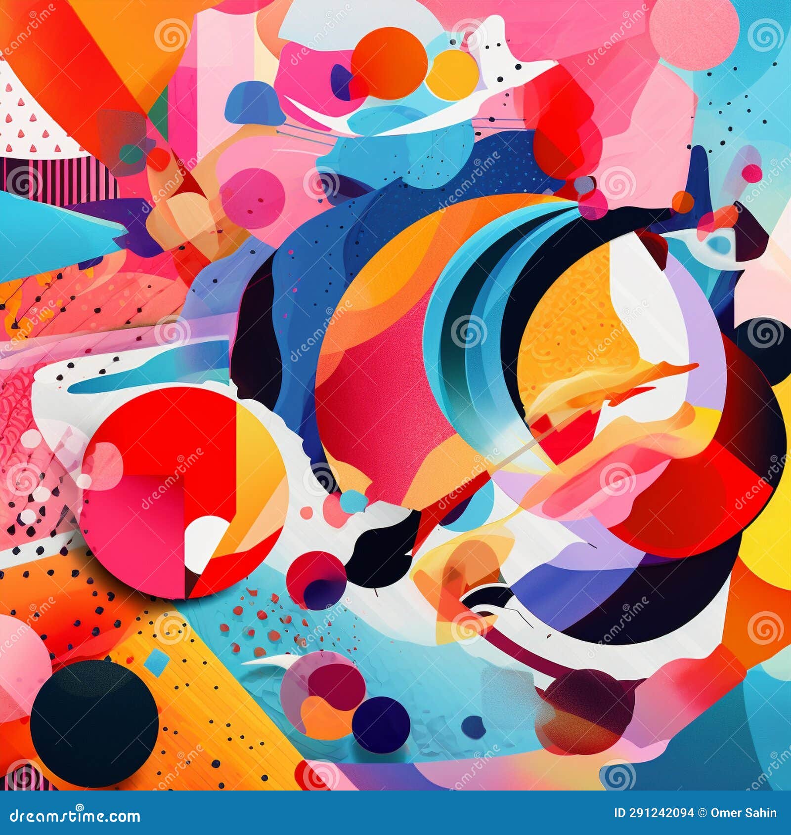 Artistic Vision: Abstract Moodboard Exploration Stock Illustration ...