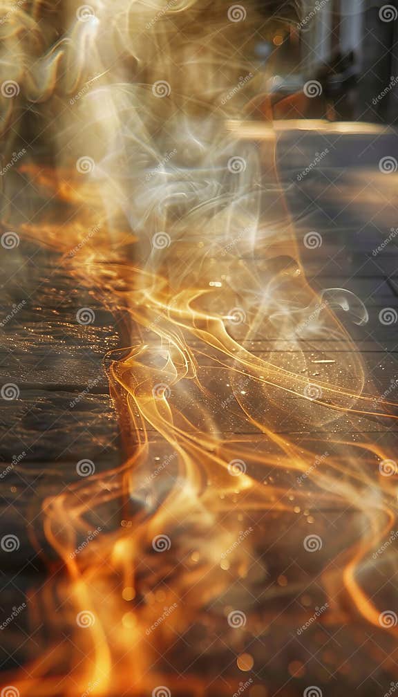 Artistic Visual of Heat Waves Distorting Urban Pavement Under Scorching ...