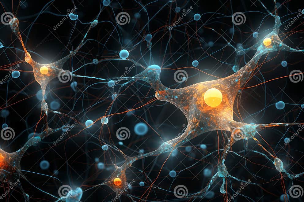 An Artistic Visualization of Interconnected Neural Pathways, Conveying ...