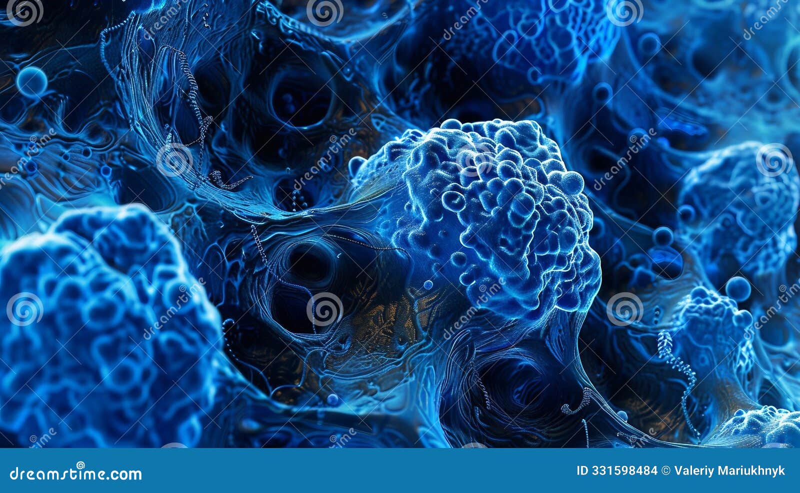 Artistic Visualization of Microscopic Cells Floating in a Cosmic Ocean ...