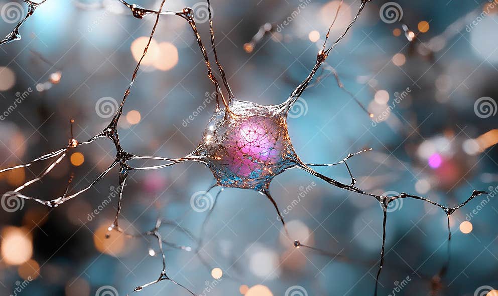 Abstract Neural Network Representation in Quantum Computing Stock Image ...