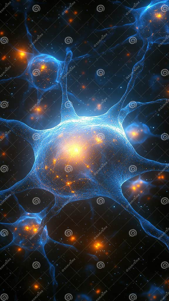 Artistic Visualization of Neural Networks with Glowing Orange Centers ...