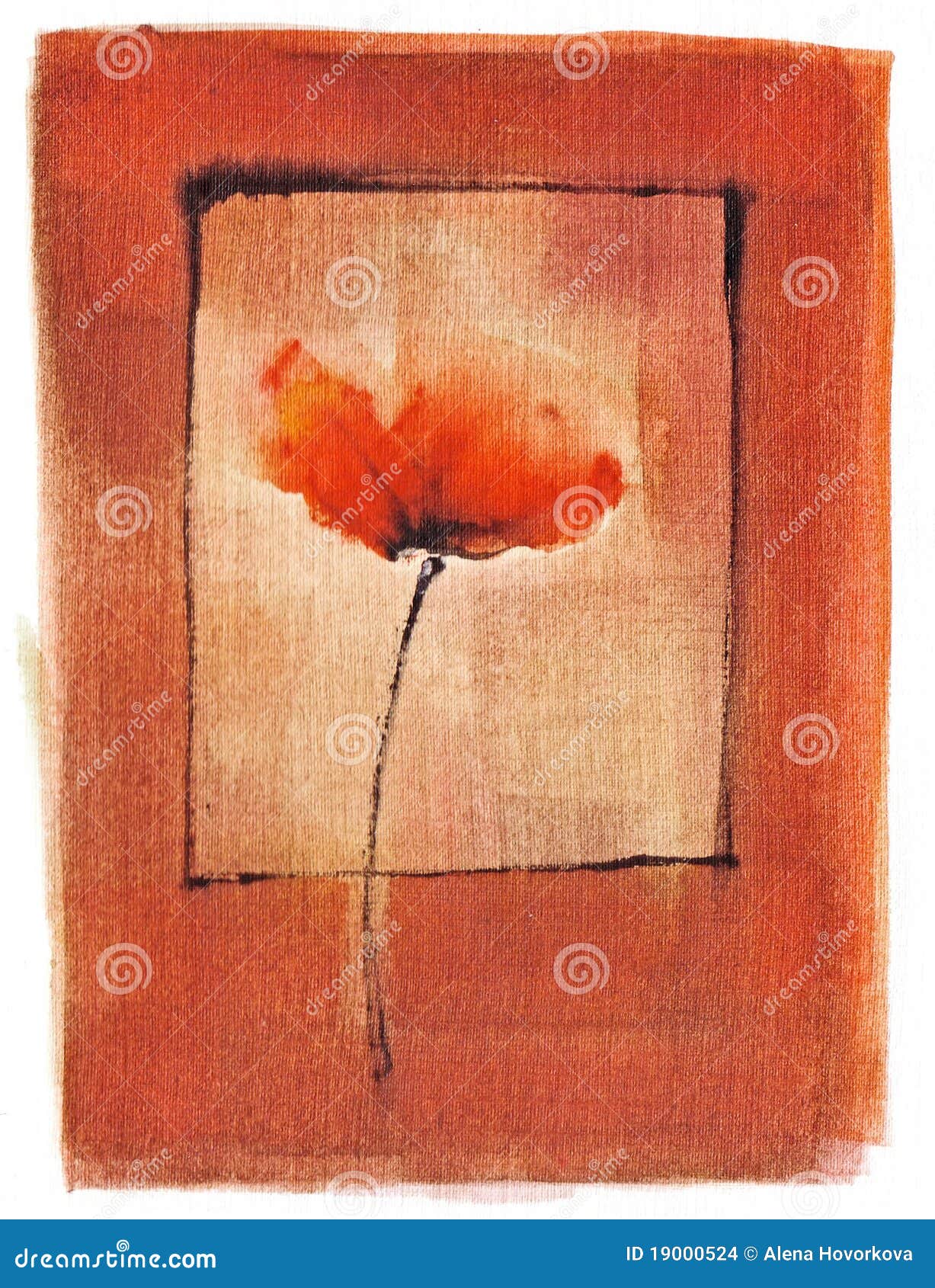 Single Poppy Stock Illustrations – 1,836 Single Poppy Stock ...