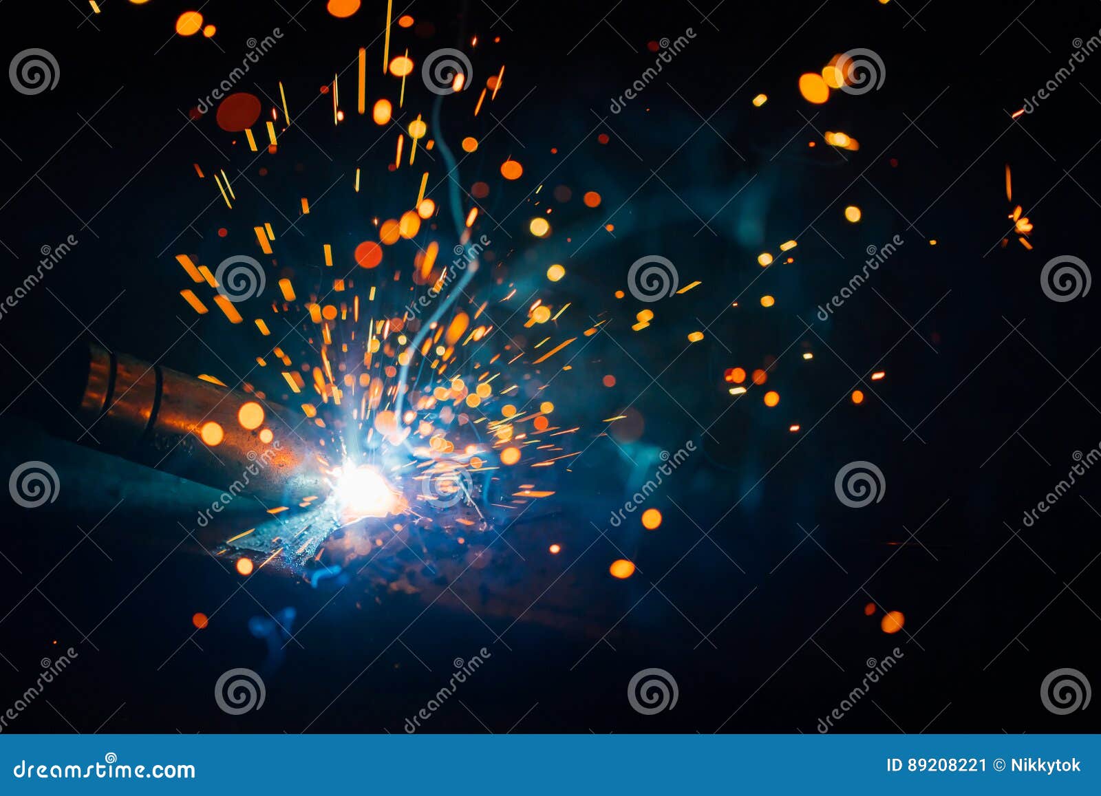Artistic Welding Sparks Light Stock Image - Image of orange, iron: 89208221