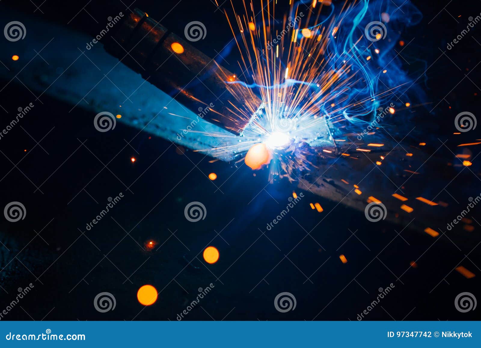 Artistic Welding Sparks Light Stock Photo - Image of firework, backdrop ...