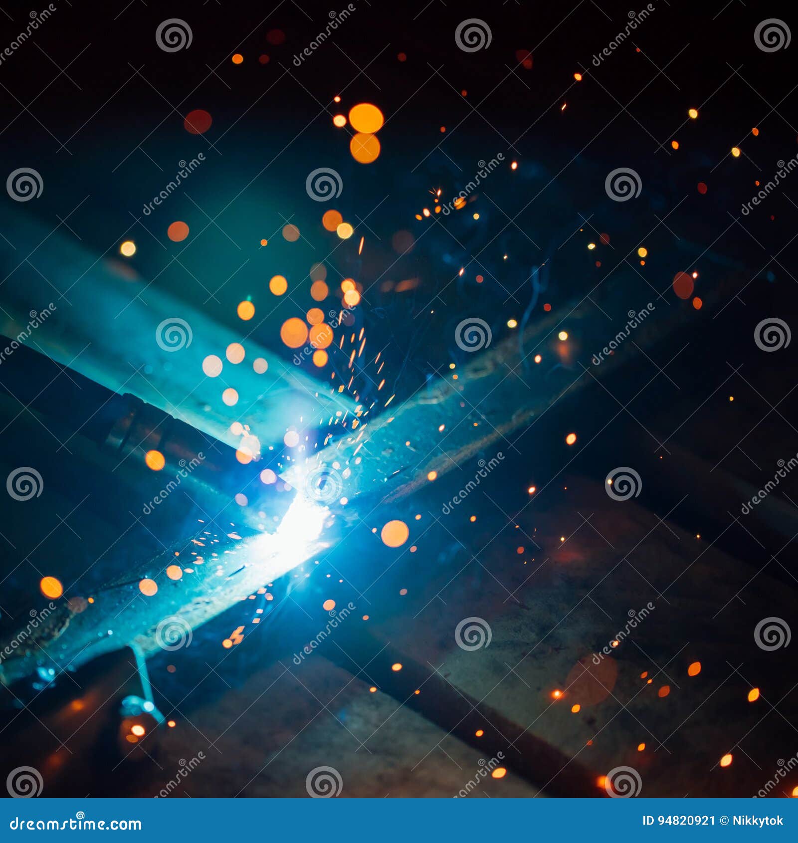 Artistic Welding Sparks Light, Industrial Background Stock Image ...