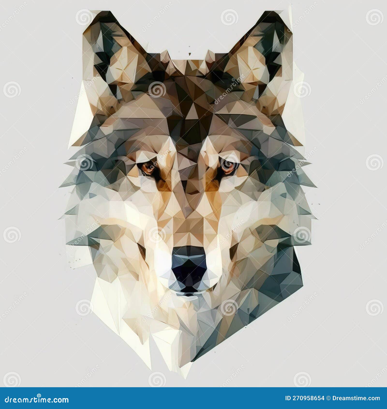 Artistic Wolf Head Drawing, Beautiful Abstract Wolf. Generative Ai ...