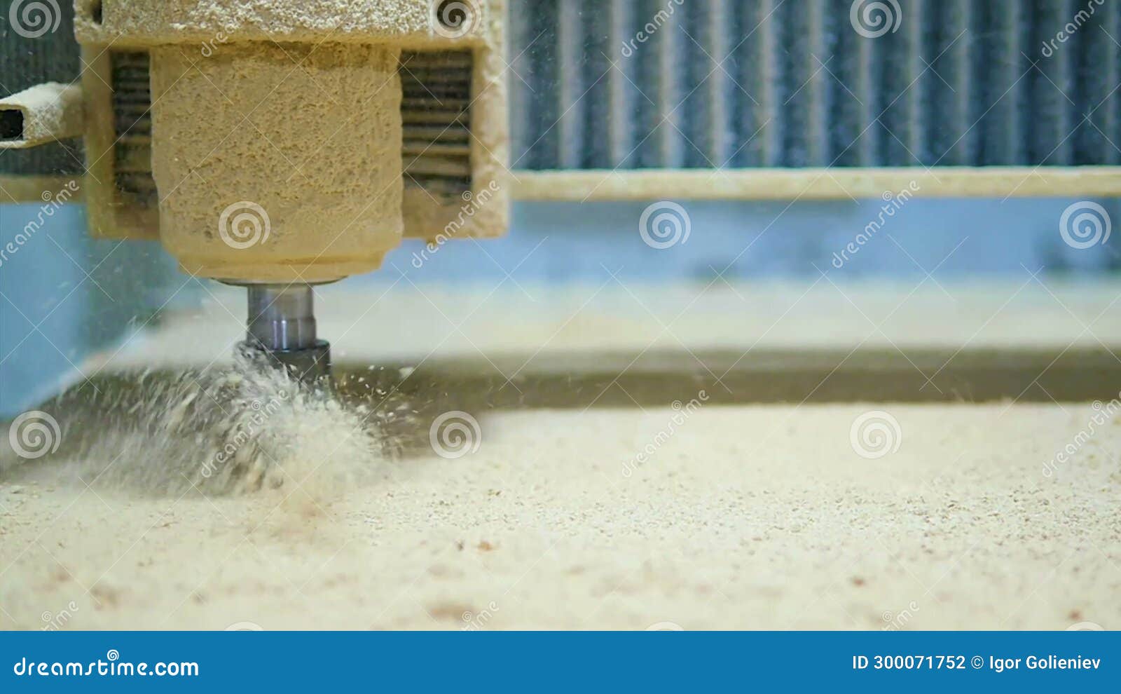 Artistic Wood Processing, Computer-controlled Precision Stock Photo ...
