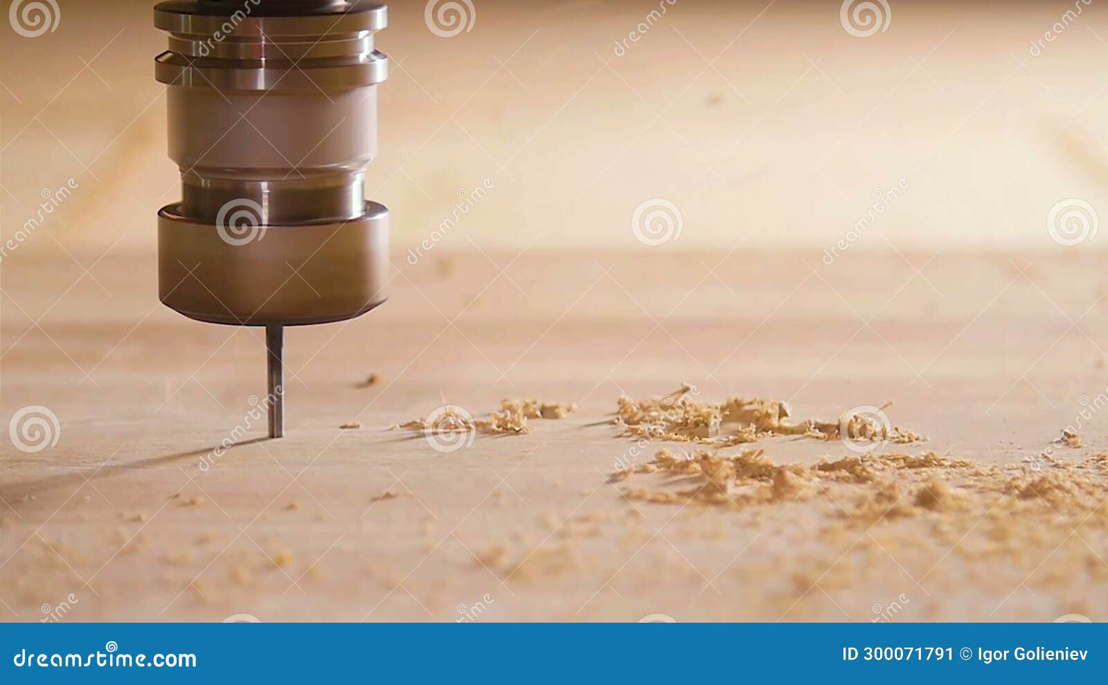 Artistic Wood Processing, Computer-controlled Precision Stock Image ...