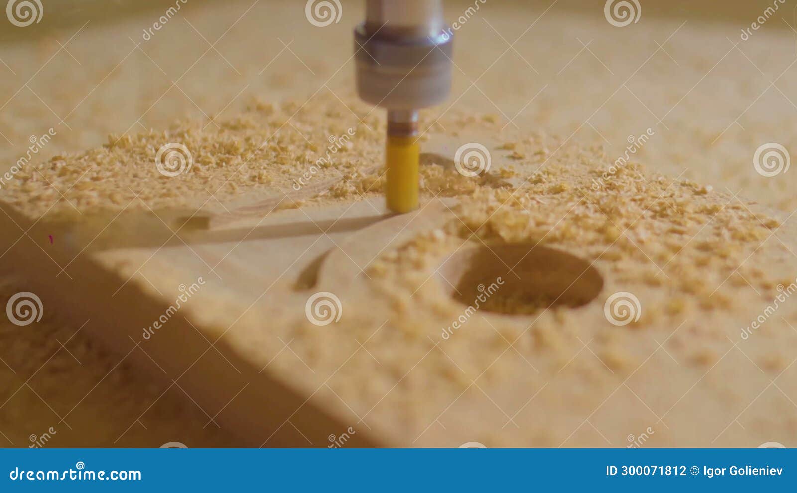 Artistic Wood Processing, Computer-controlled Precision Stock Photo ...