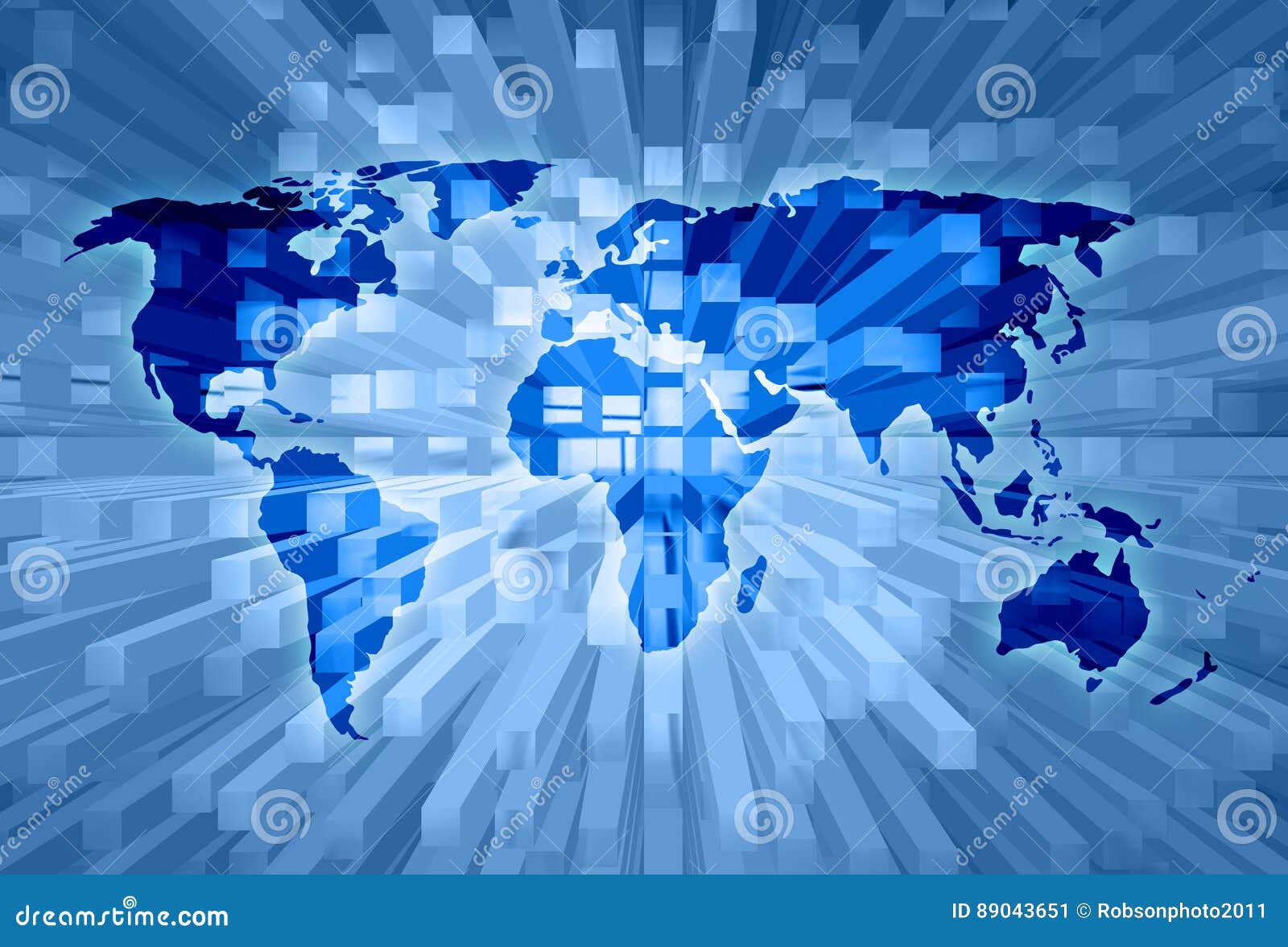 Artistic World Map Illustration Background Stock Illustration ...