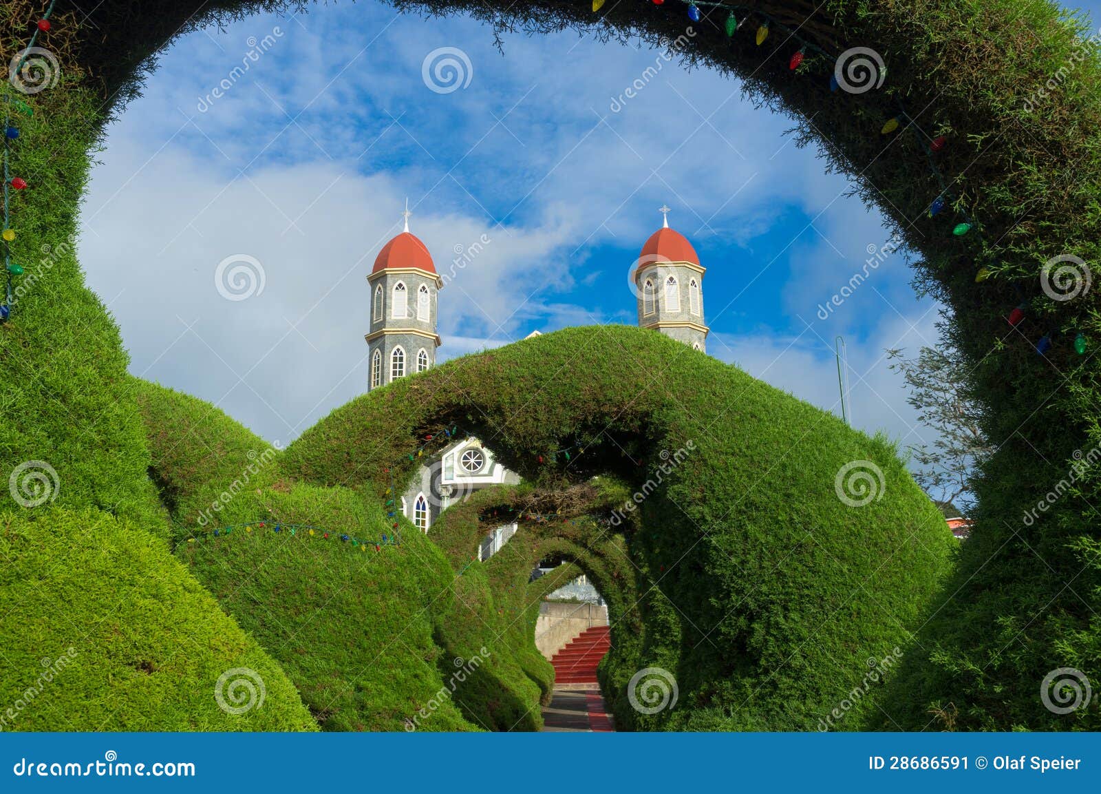 Artistic Zarcero park stock image. Image of park, central - 28686591