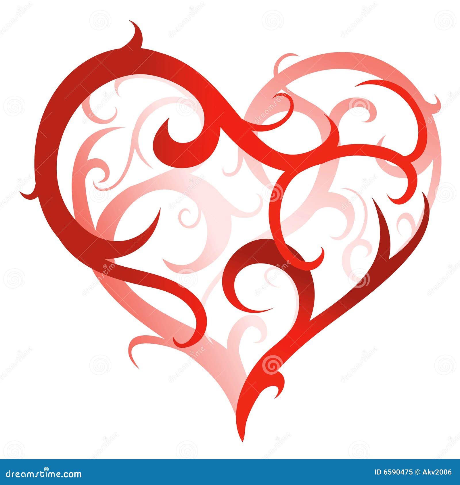 Artistieke hart-vorm vector illustratie. Illustration of decoratie ...