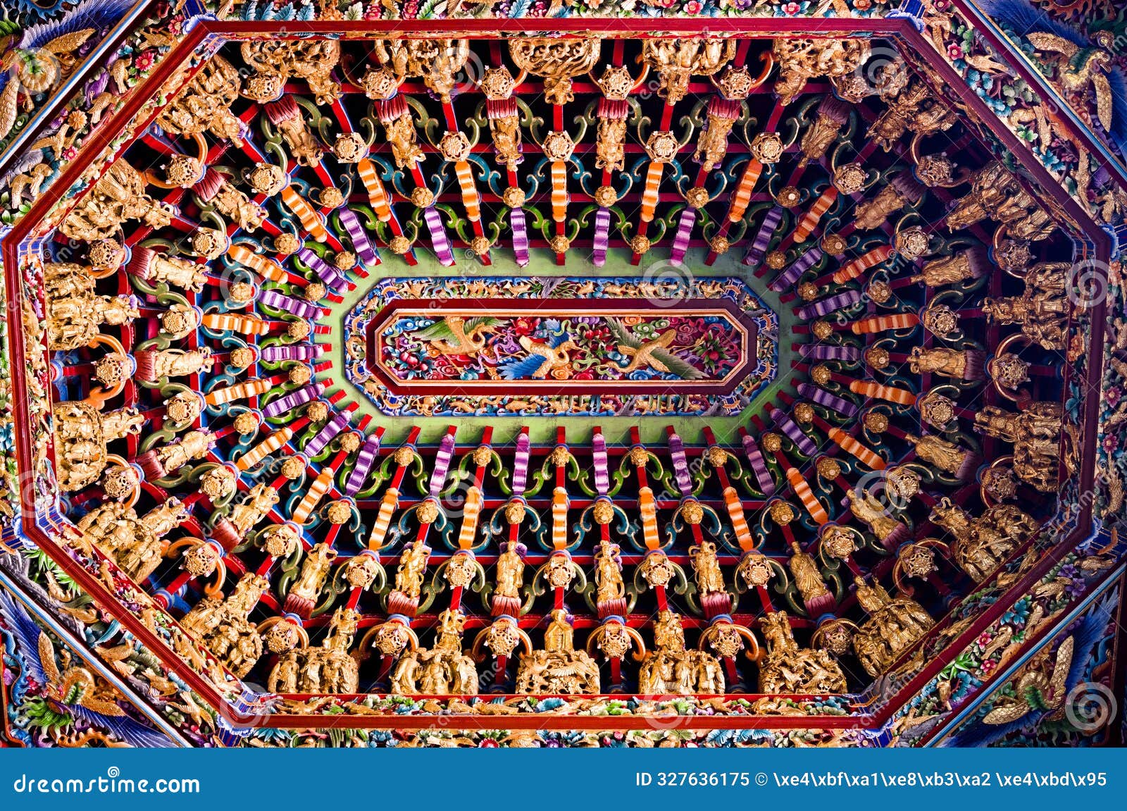 Artistry of a Caisson in Traditional Architecture Stock Image - Image ...