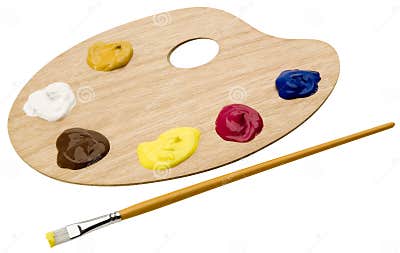 Artists Color Palette stock photo. Image of style, clipping - 3446332