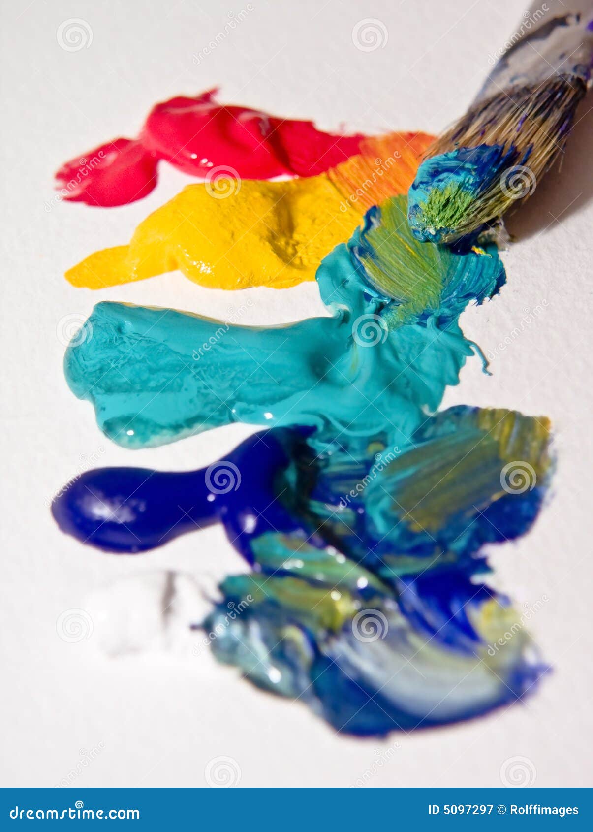 Artists Paint stock image. Image of acrylic, bristles - 5097297