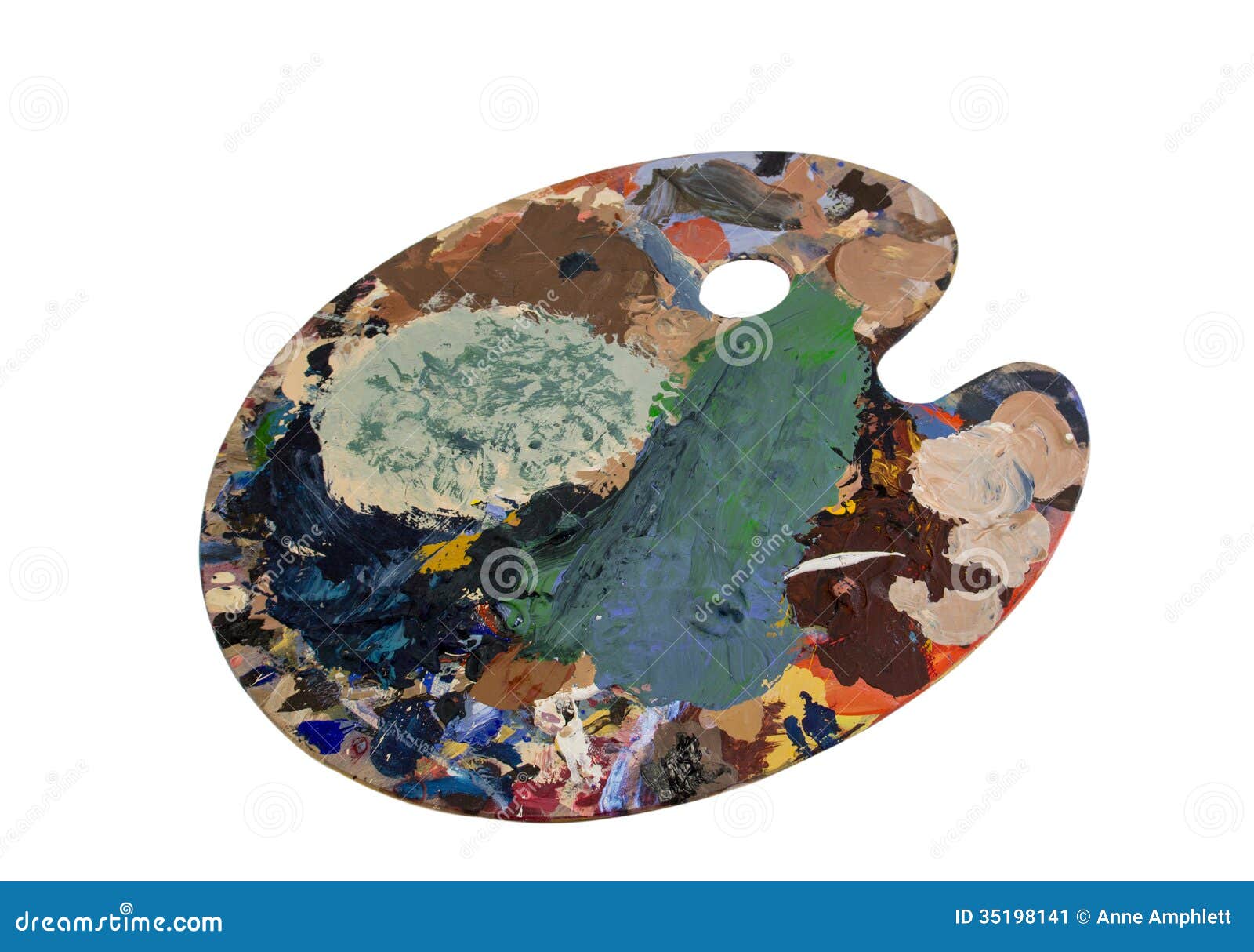 Artists palette stock image. Image of hobby, colour, palette - 35198141