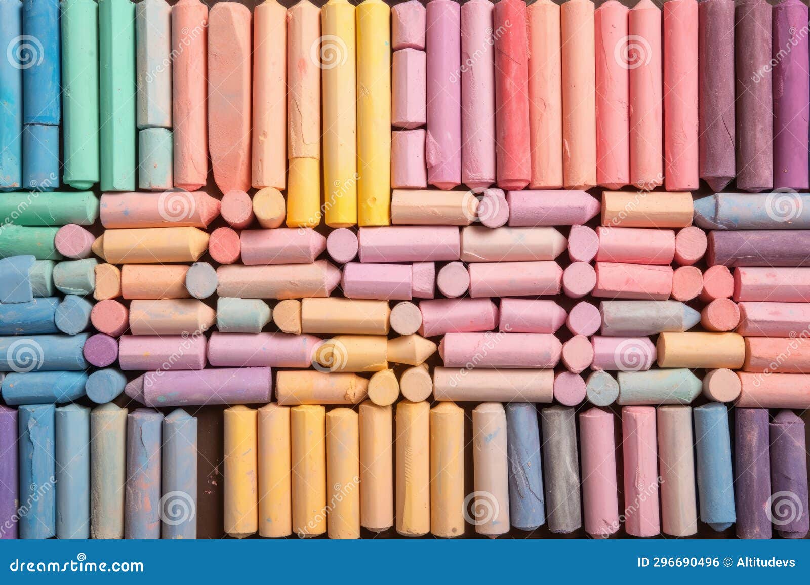 Artists Pastel Chalks Arranged on a Canvas Stock Photo - Image of ...
