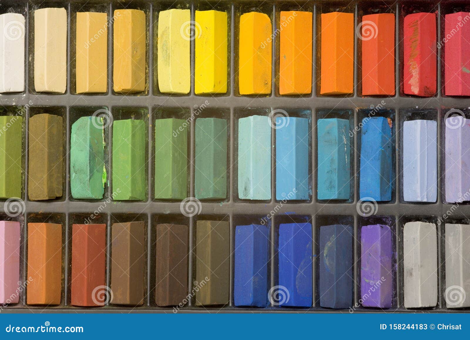 Artists pastels stock image. Image of pastels, fine - 158244183