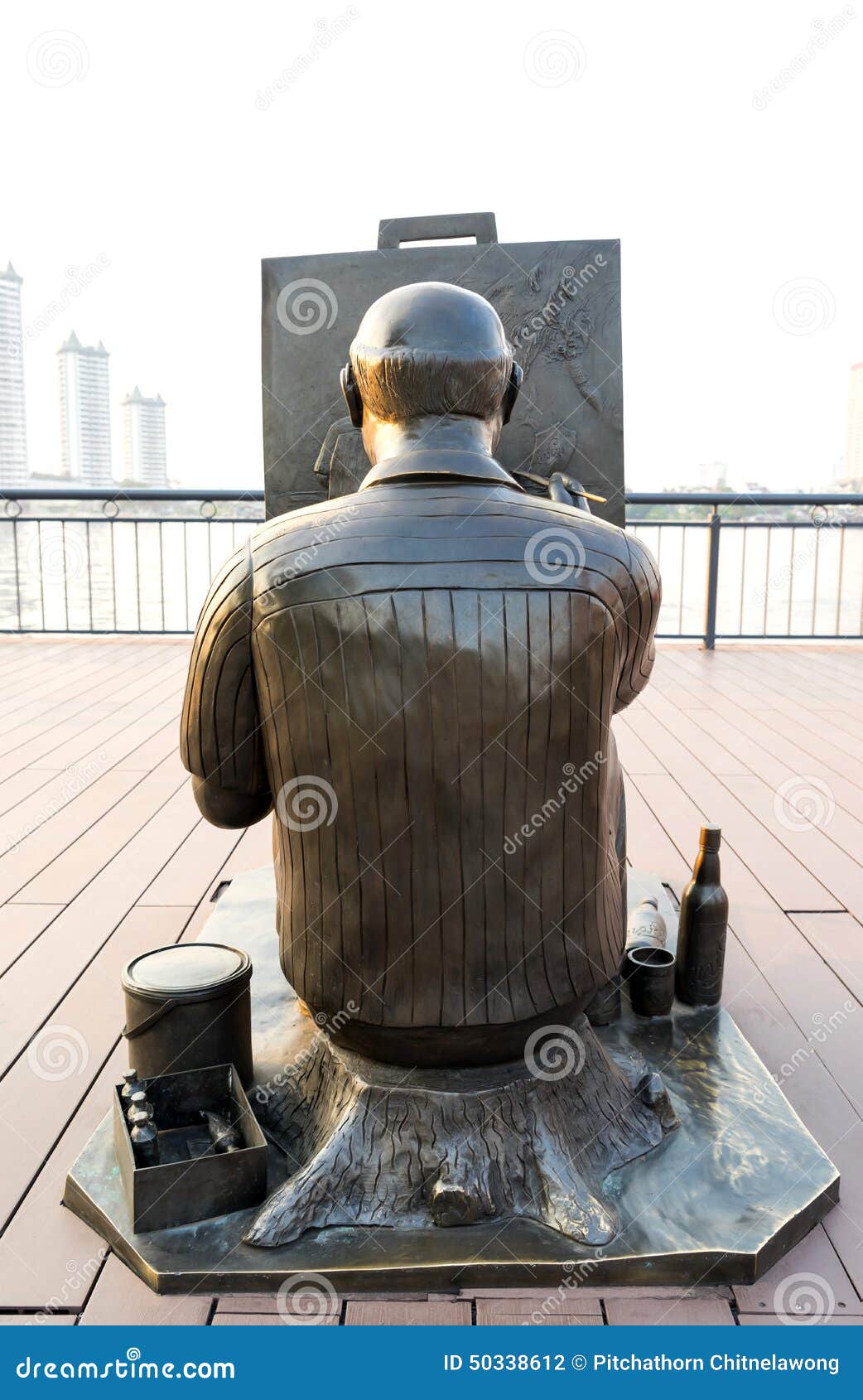 Statue At The Side Of River Nieuwe Maas In Rotterdam To Remember All ...
