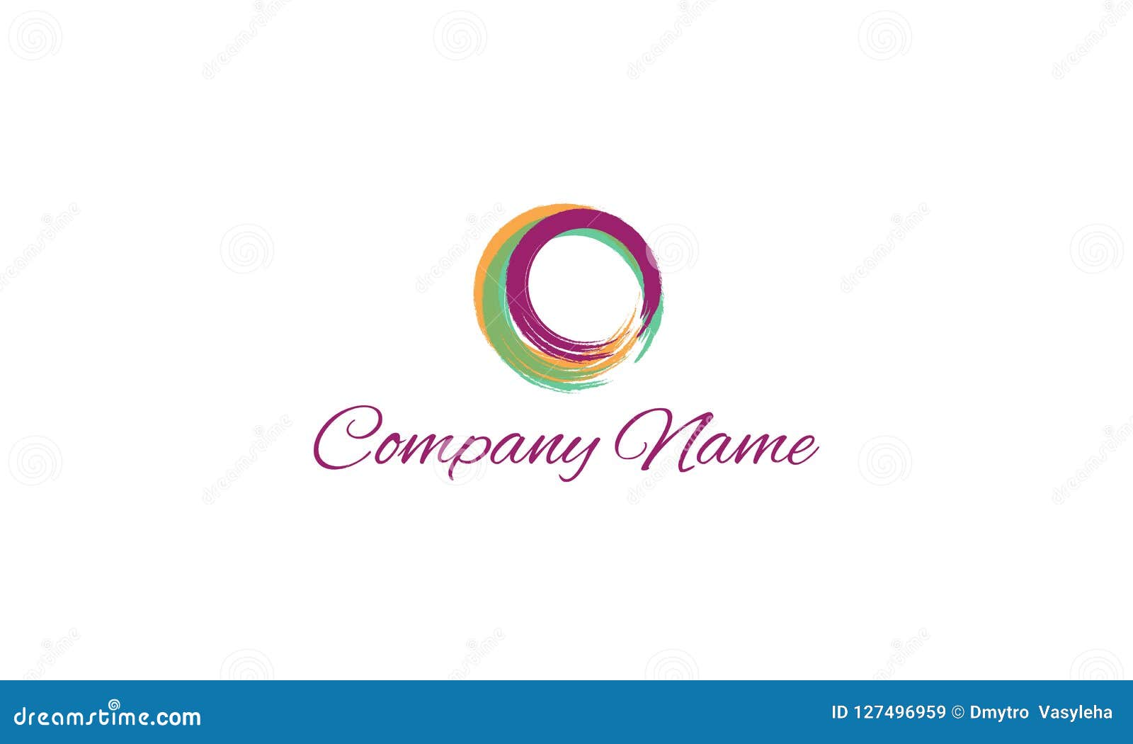 Arts Circle Vector Logo Image Stock Vector - Illustration of flat ...