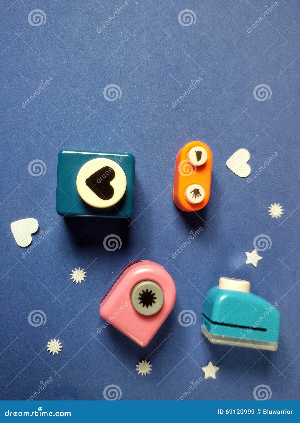Arts and crafts punches stock image. Image of objects - 69120999