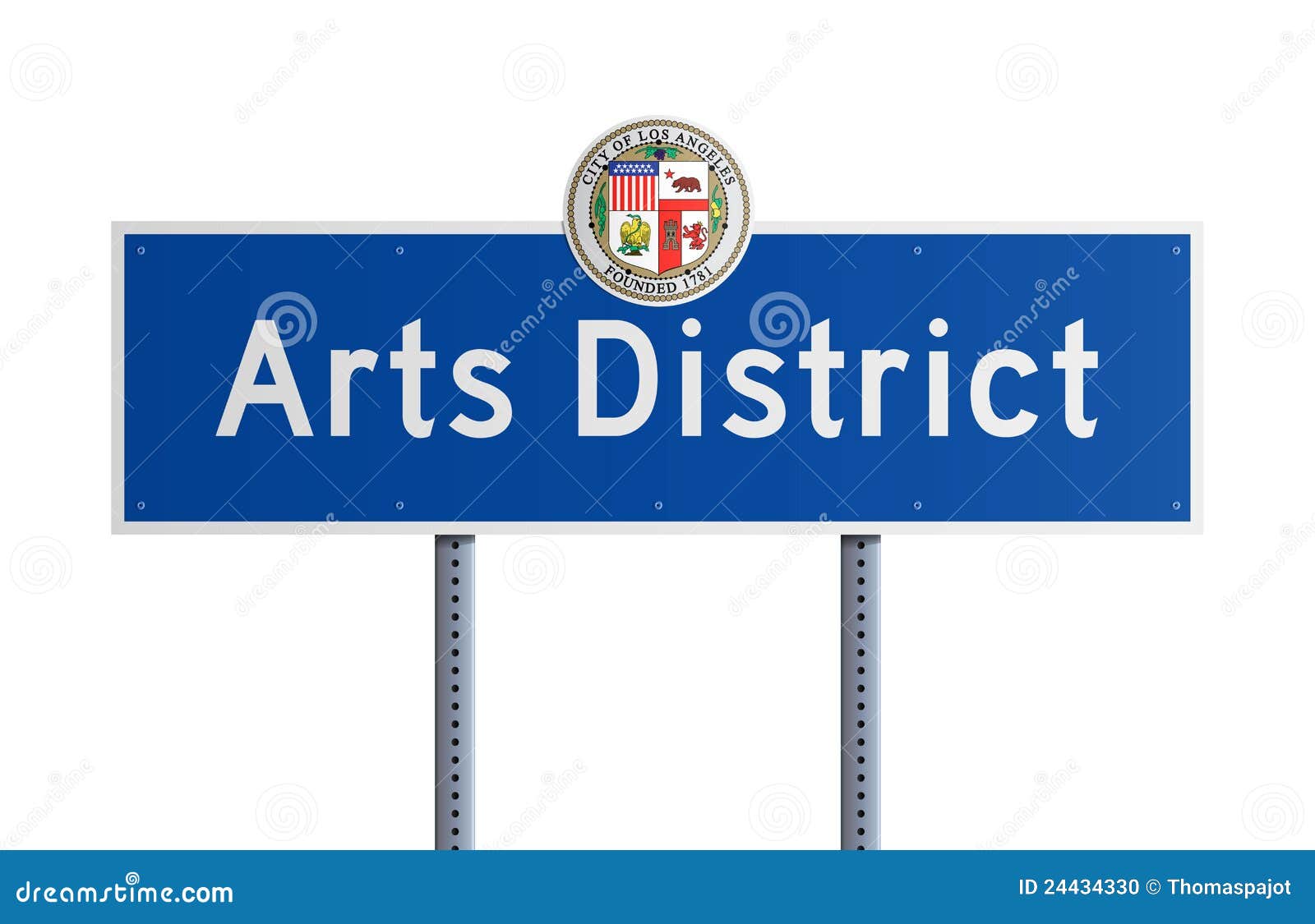 Arts District stock vector. Illustration of district - 24434330