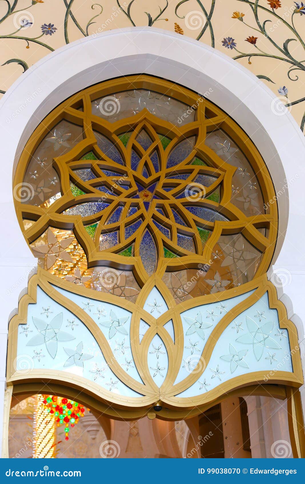 Arts of grand mosque stock photo. Image of decoration - 99038070