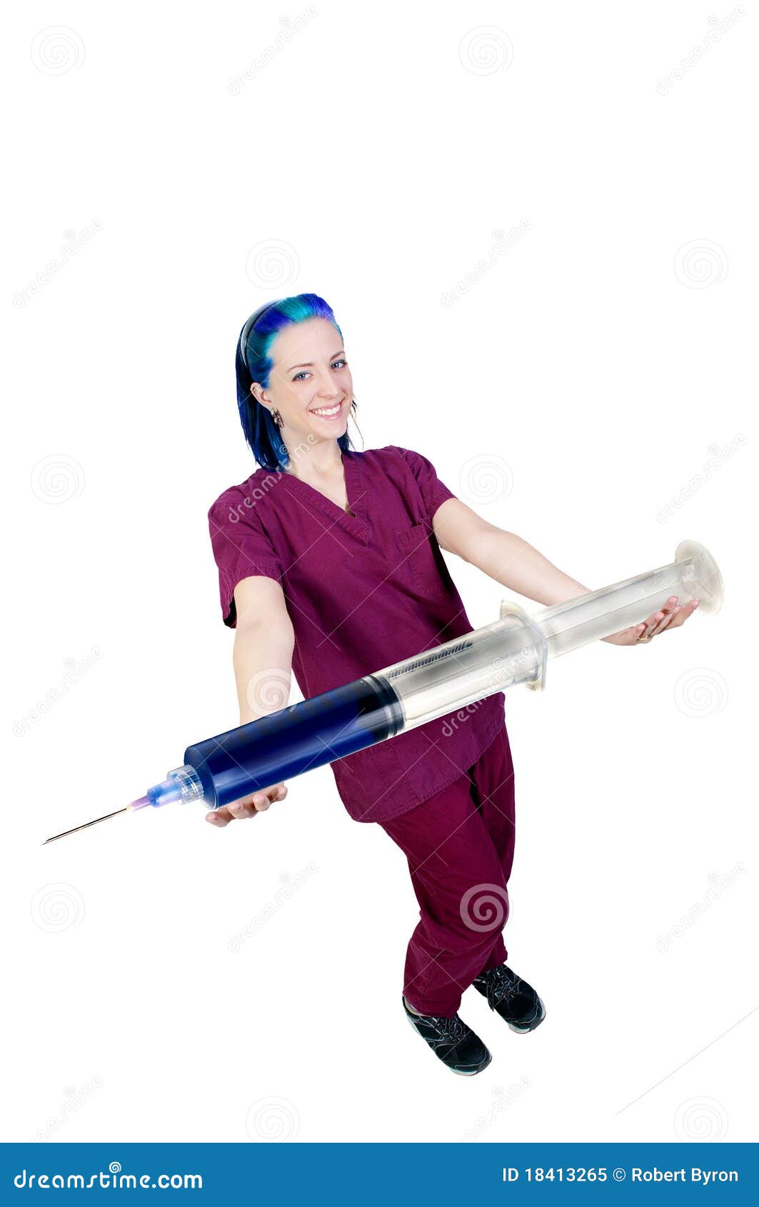 Arts met een Spuit stock afbeelding. Image of behandeling - 18413265
