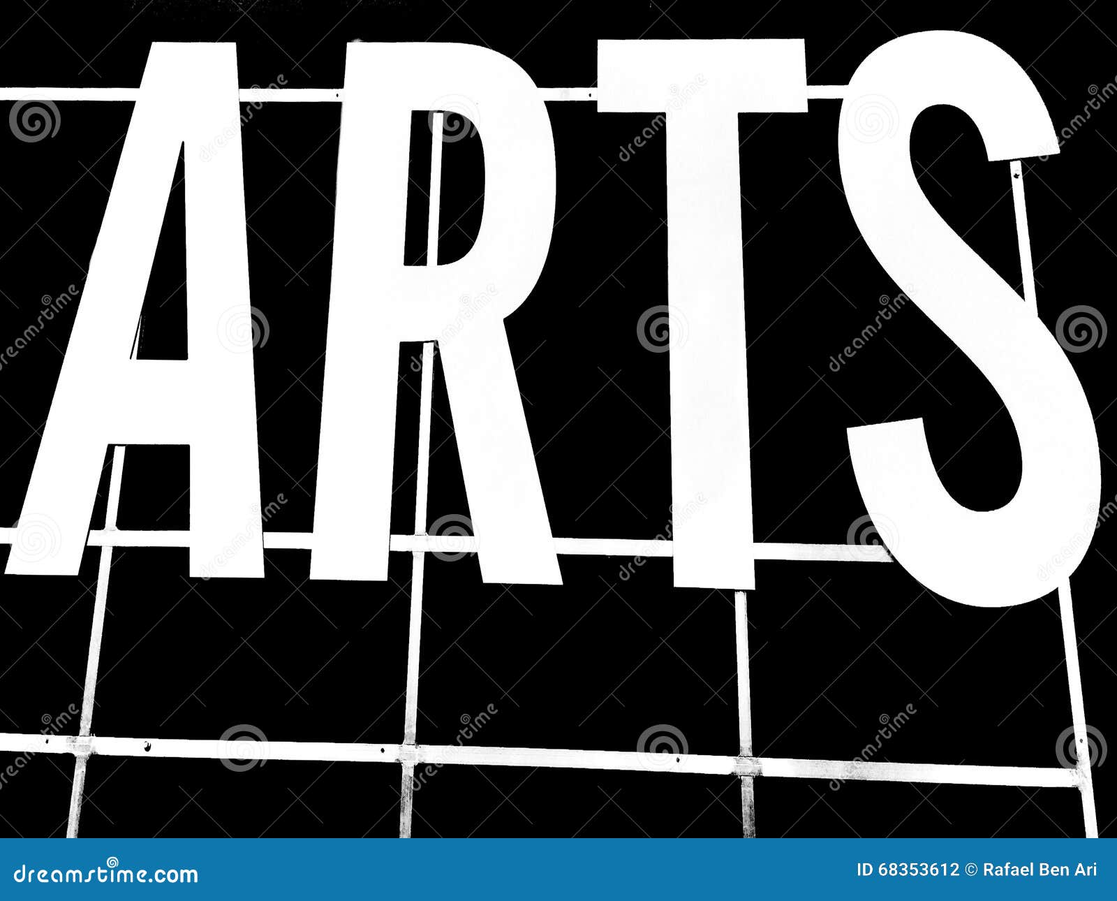 Arts sign stock photo. Image of fare, graphic, lines - 68353612