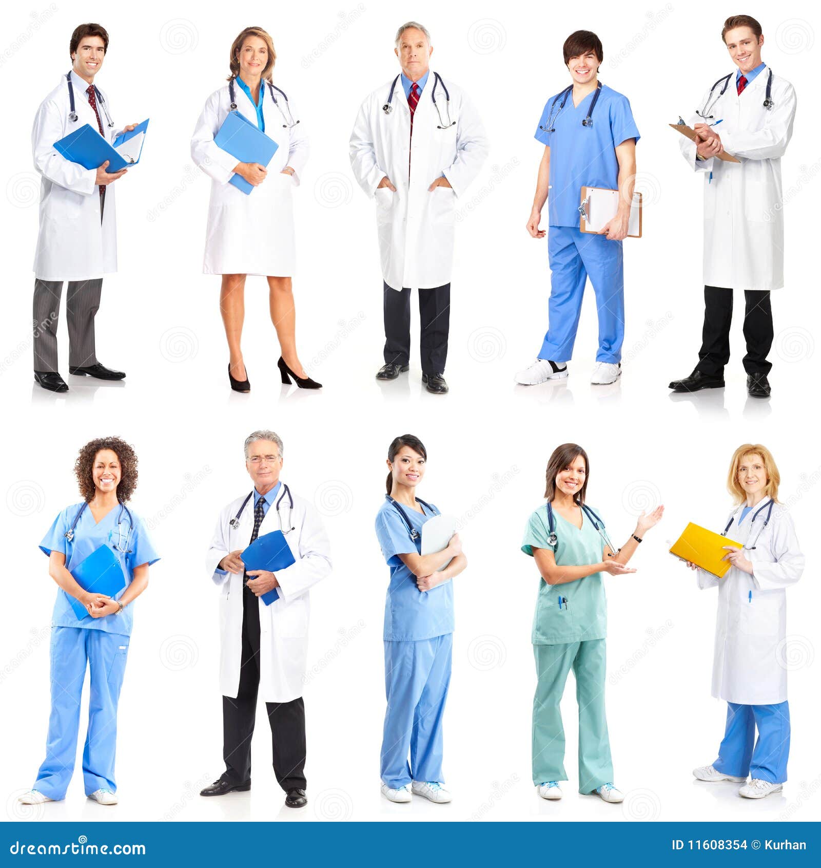 Artsen stock foto. Image of artsen, geïsoleerd, verpleegster - 11608354