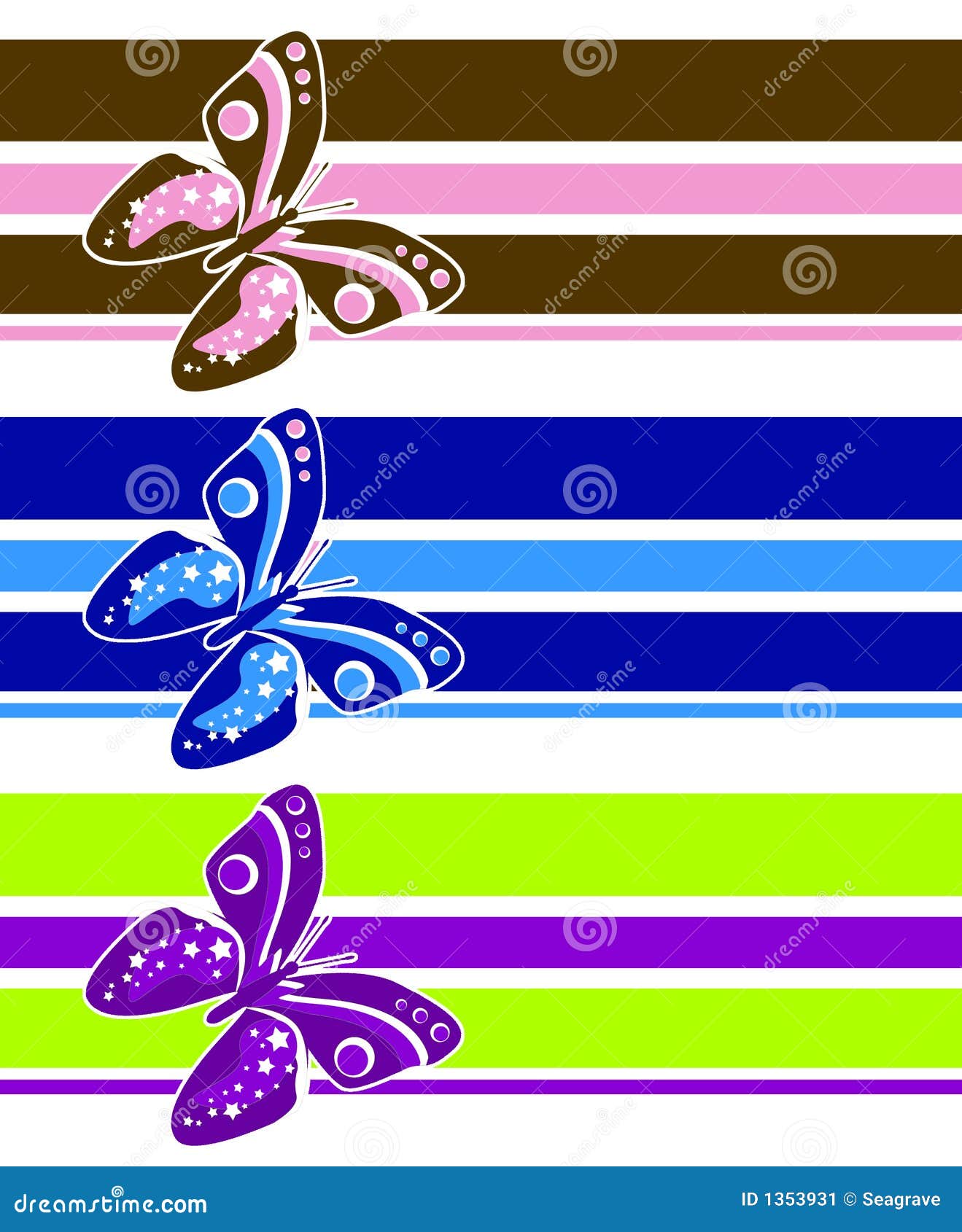 Artsy Butterfly lines stock illustration. Illustration of illustrations ...