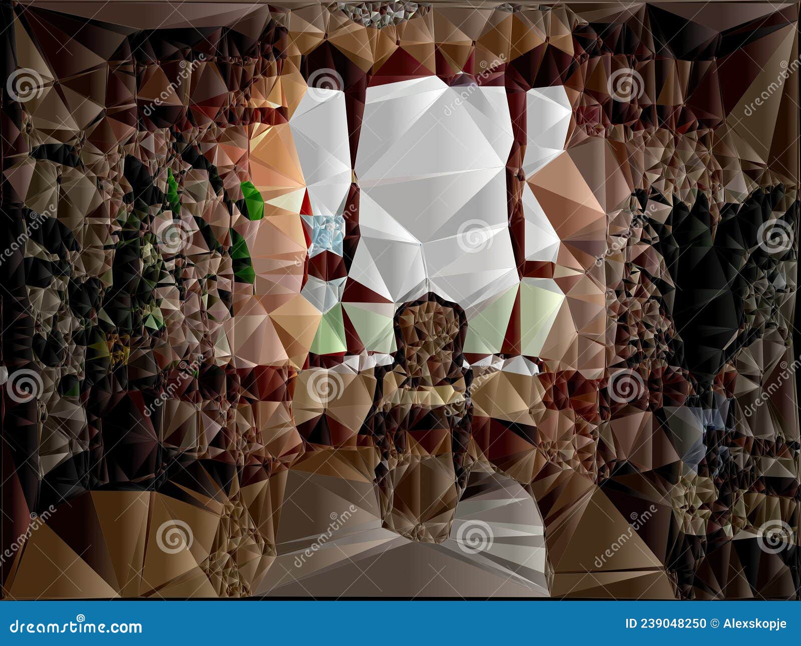 Artwork of Abstract Composition Made with Geometrical Shapes and Stock ...