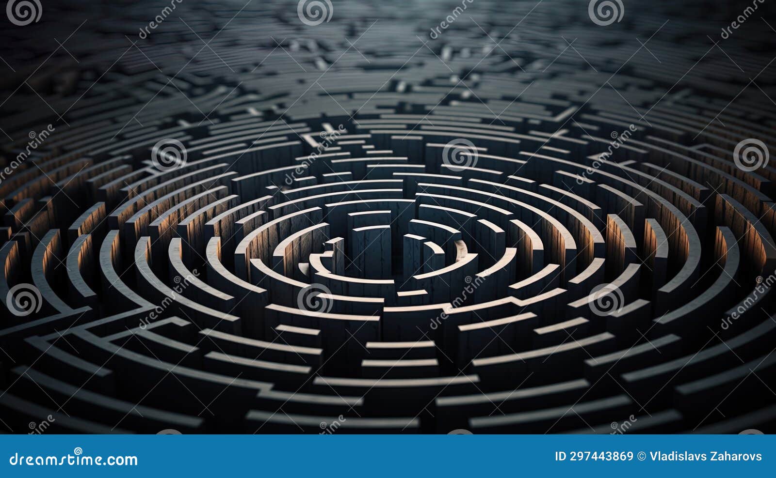 Artwork: Abstract Lines and Forms Craft a Labyrinth, Symbolizing Life S ...